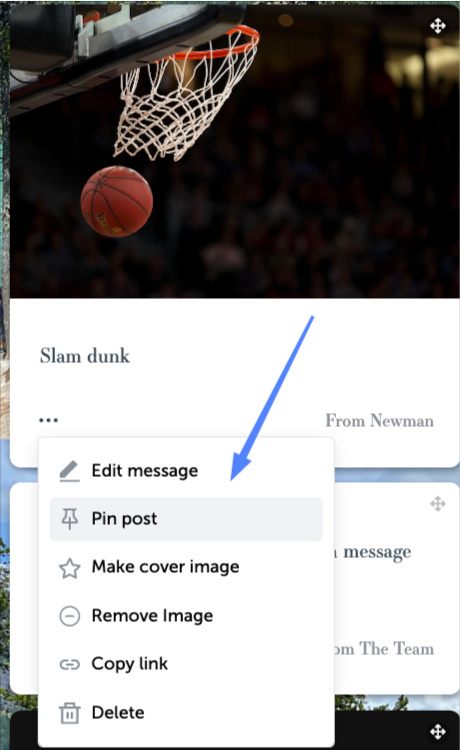 How to Pin a Post – Kudoboard