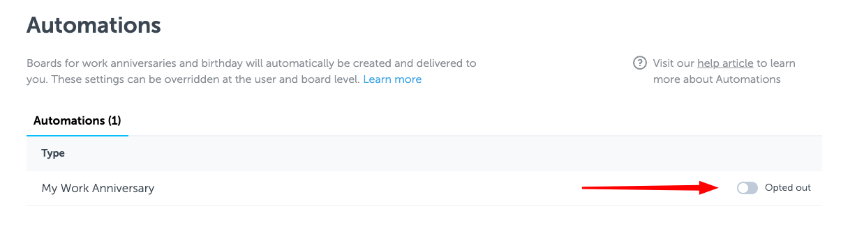 Can I Opt Out of Birthday and Work Anniversary Automations? – Kudoboard