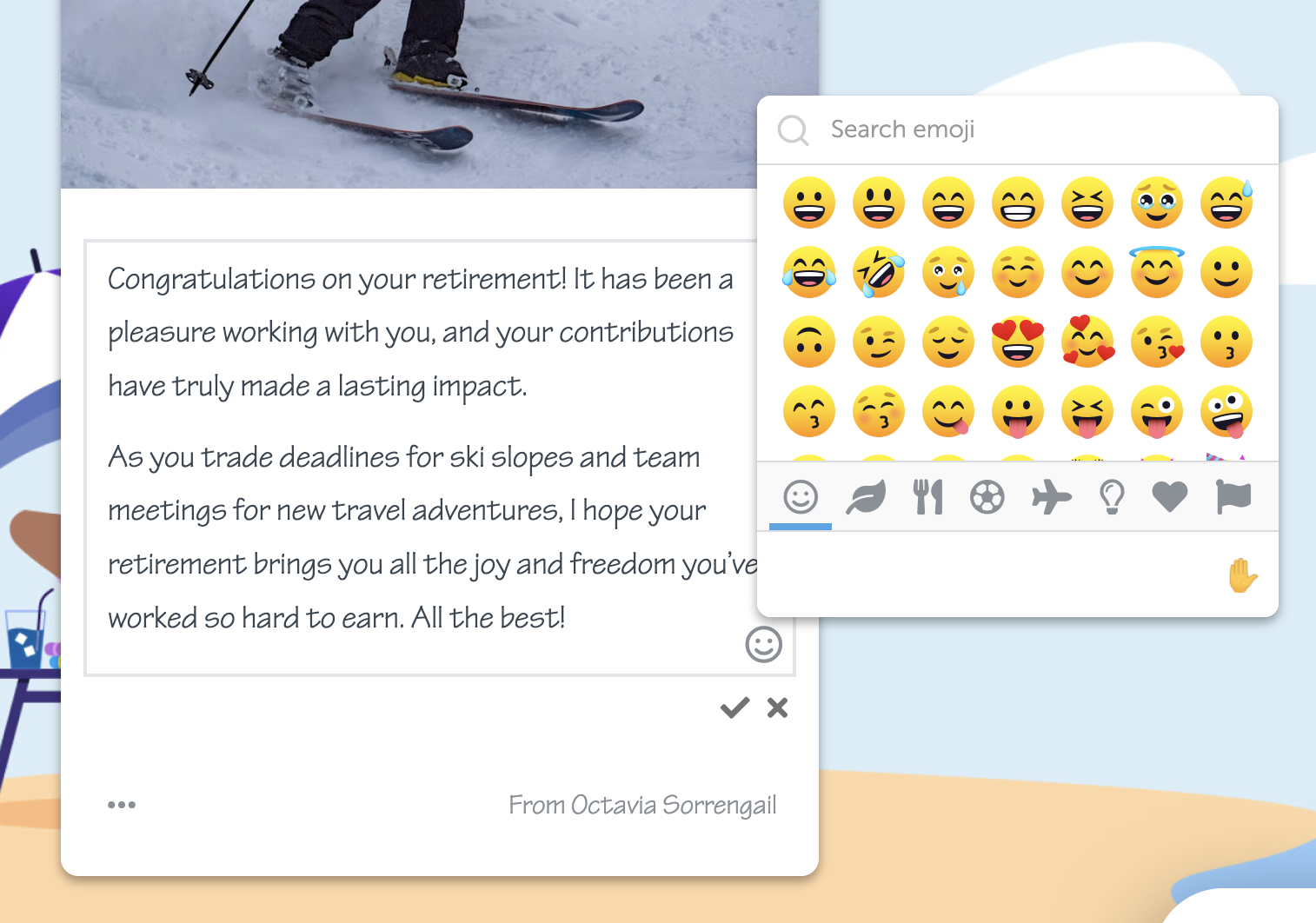 How do I add an emoji to my post or change the skin tone of the emoji? – Kudoboard